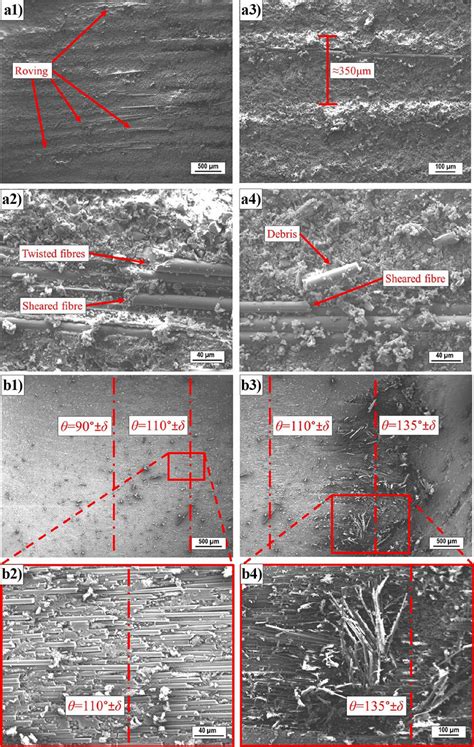 Sem Images On The Middle Section Of Drilled Composite Holes In A1a4