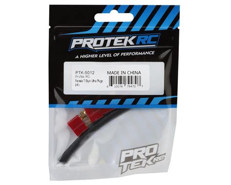 protek rc female t style ultra plugs 4 [ptk 5012] rc planet