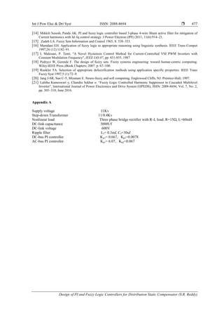 Design Of PI And Fuzzy Logic Controllers For Distribution Static Compensator PDF