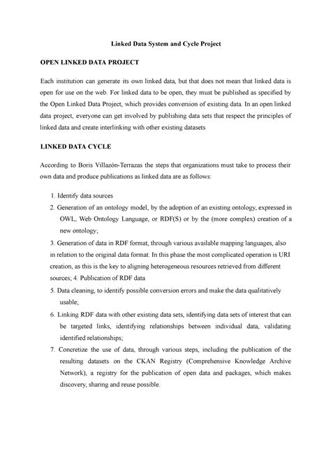 Linked Data System And Cycle Project For Linked Data To Be Open They