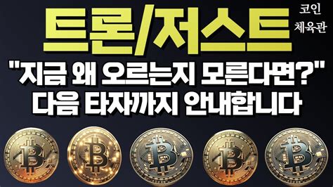 트론 저스트 코인 지금 왜 오르는지 모른다면 다음 타자까지 안내합니다 트론코인 트론호재 트론전망 저스트코인 저스트호재 저스트전망 Youtube