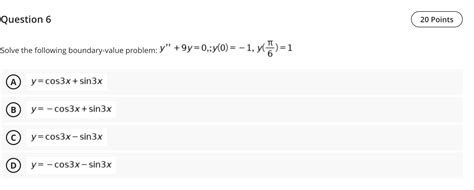 Solved Question Identify The Characteristic Equation Of Chegg Com