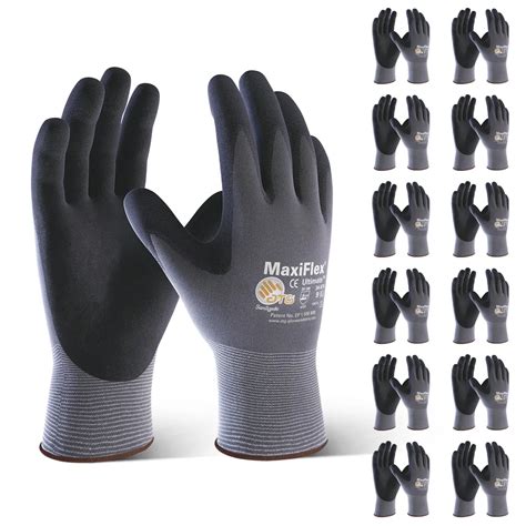 12 Pairs Maxiflex Gloves Pip Maxi Flex Gloves Work Gloves Cleaning