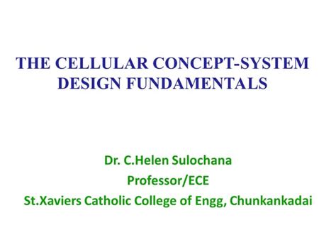 Cellular Concept System Design Fundamentals Ppt