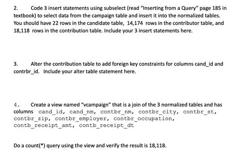 Solved Normalization You Are Given The Following File Of Chegg