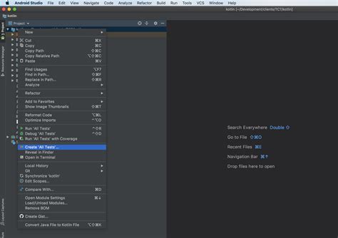 Run All Unit Tests In Android Studio Stack Overflow