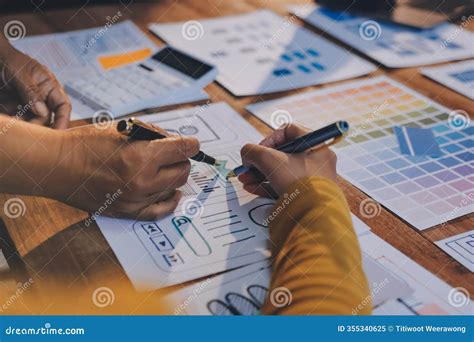 Ux Ui And Programming Development Technology Stock Image Image Of Computer Program 355340625