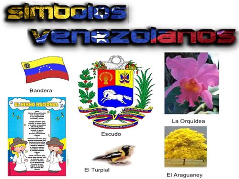 Dibujo De Los Simbolos Patrios De Venezuela