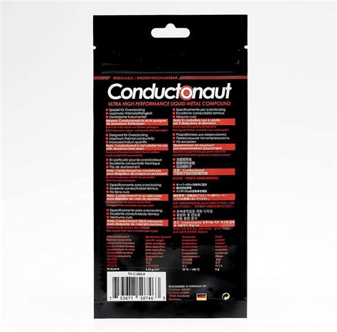 Thermal Grizzly Conductonaut Ultra High Performance Liquid Metal ...