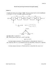 Discrete Time Processing Of Continuous Time Signals Sampling Pdf ENGR Discrete Time