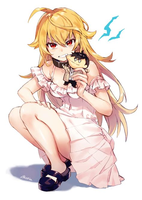 Arisaka Ako Bestia Highres Official Art 1girl Ahoge Artist Name