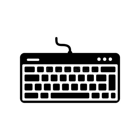 Computer Keyboard Icon For Typing And Entering Command Data Stock