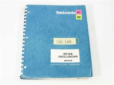 Tektronix 2215a Oscilloscope Service Instruction Manual