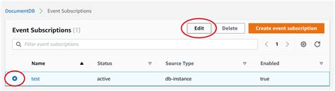 Managing Amazon Documentdb Event Notification Subscriptions Amazon Documentdb