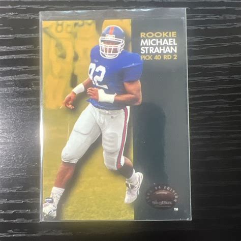1993 Skybox Premium Michael Strahan Rc Rookie Ebay