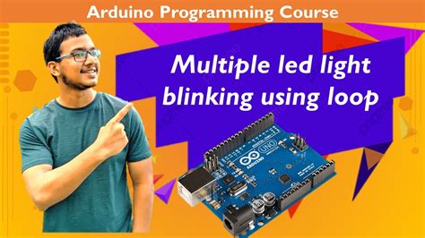 15multiple Led Light Blinking Using A Loop Arduino Programming Course