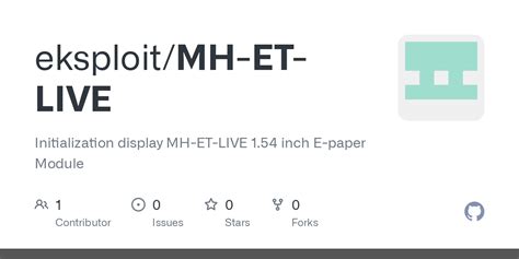 GitHub Eksploit MH ET LIVE Initialization Display MH ET LIVE 1 54 Inch E Paper Module