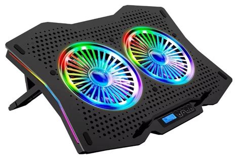 Base Suporte Notebook Rgb Ventilação Ângulo Regulável Ate 17 Polegadas Madeiramadeira