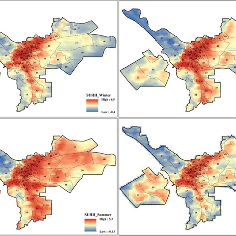 the multi pollution index mpi map of the gc with the locations of the
