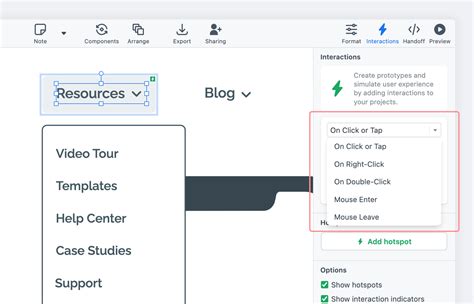 Object Interactions Moqups Help Center