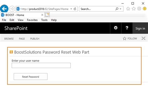Sharepoint Password Reset Tutorial Boostsolutions App Saas