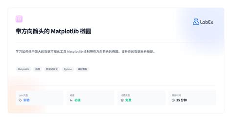 Matplotlib 椭圆绘制教程 数据可视化 Labex