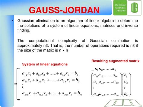 Gauss Jordan