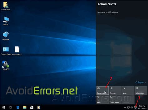 How To Turn On Or Off Tablet Mode Windows 10 Avoiderrors