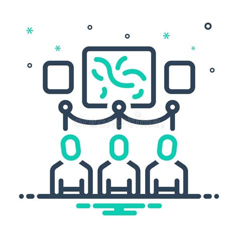 Mix Icon For Visitors Exhibition And Viewer Stock Vector Illustration Of Sign Spectator