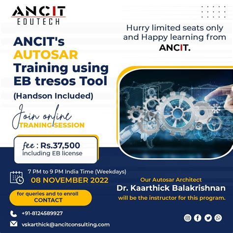 Autosar Learning Ancit Onlinelearning Training Handsonlearning