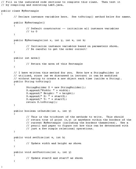 Solved CS401 Lab 5 Object Oriented Programming Writing A Chegg