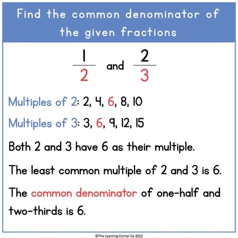 How To Find Common Denominators