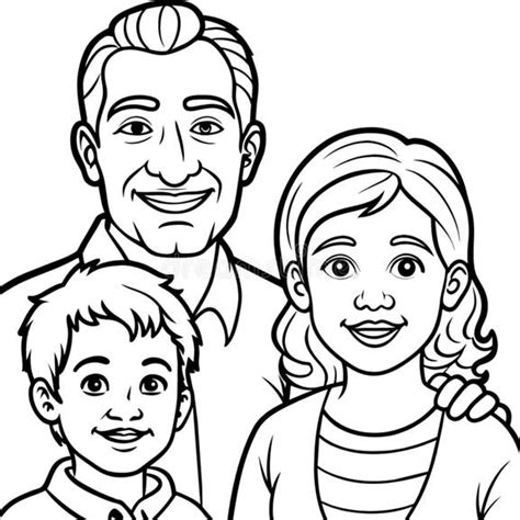 Mom Dad Coloring Page Stock Illustrations 97 Mom Dad Coloring Page