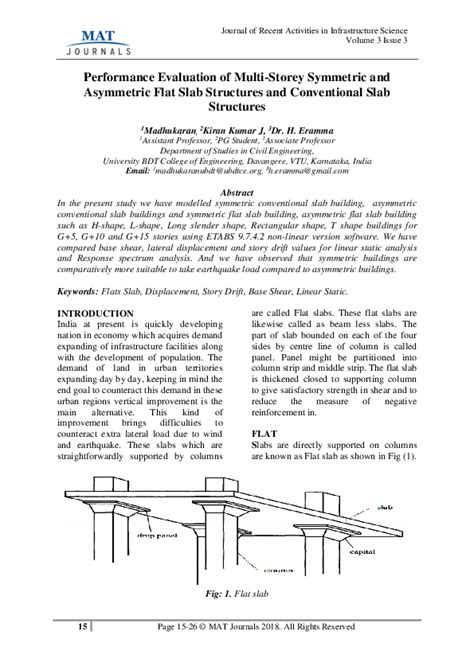 Pdf Performance Evaluation Of Multi Storey Symmetric And Asymmetric
