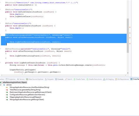 Java Aspectj After Returning Not Reached Stack Overflow