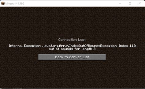 [java] Error When Joining My Friends Aternos Server With Fabric 1 19 2 R Minecrafthelp