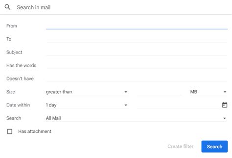 how can i create a filter like gmail in my search bar does material