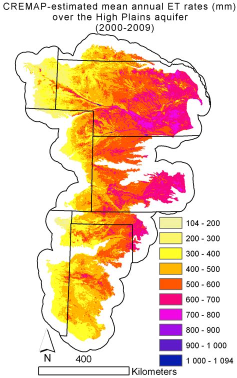 Regional Evapotranspiration Water Data School Of Natural Resources University Of
