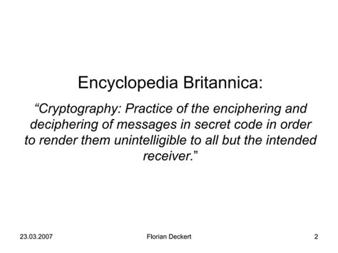 a brief history of cryptography ppt