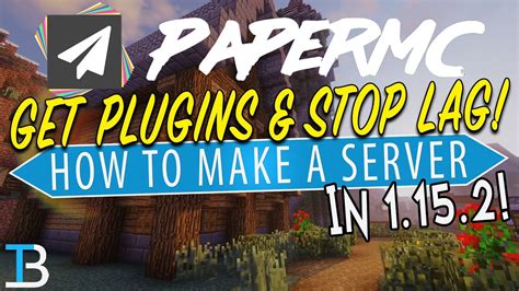 How To Make A Paper Server In Minecraft 1 15 2 YouTube