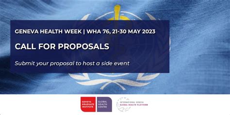 Call For Proposals Reminder Ghc Geneva Health Week Global Health Centre