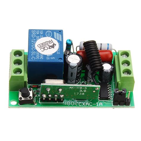 New 433MHz Learning Type 220V 1CH Relay Module 10A NO NC Output Switch