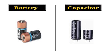 Capacitor Vs Battery Whats The Difference ElectronicsHacks