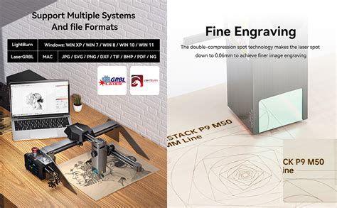 Atomstack P9 M50 Grabador Láser Máquina De Corte De Grabado Láser De 50 W Potencia Láser De
