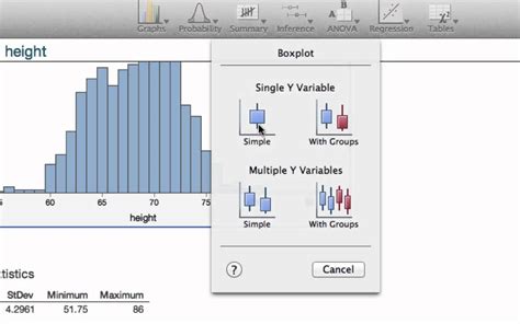 graphical and numerical summaries in minitab express youtube