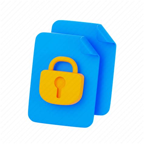Secured File Folder Protection Locked Document Icon Download On Iconfinder