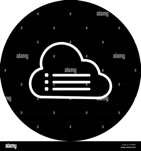 Illustration Cloud Data Icon Stock Photo Alamy