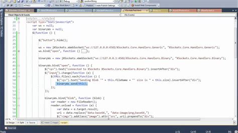 Html Websockets Fileapi Send Blobs Youtube