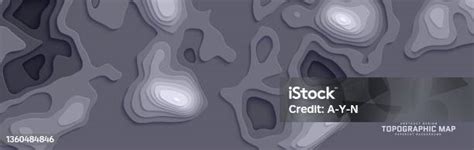 종이 컷 스타일의 지형지도 파 모던 커버를 잘라 3d 추상적 인 배경 어두운 색상 구멍과 산 종이 컷 예술 벡터 카드 일러스트레이션 및 종이 접기 부드러운 기하학적 모양