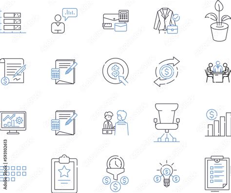 Lean Management Outline Icons Collection Lean Management Efficiency Automation Waste